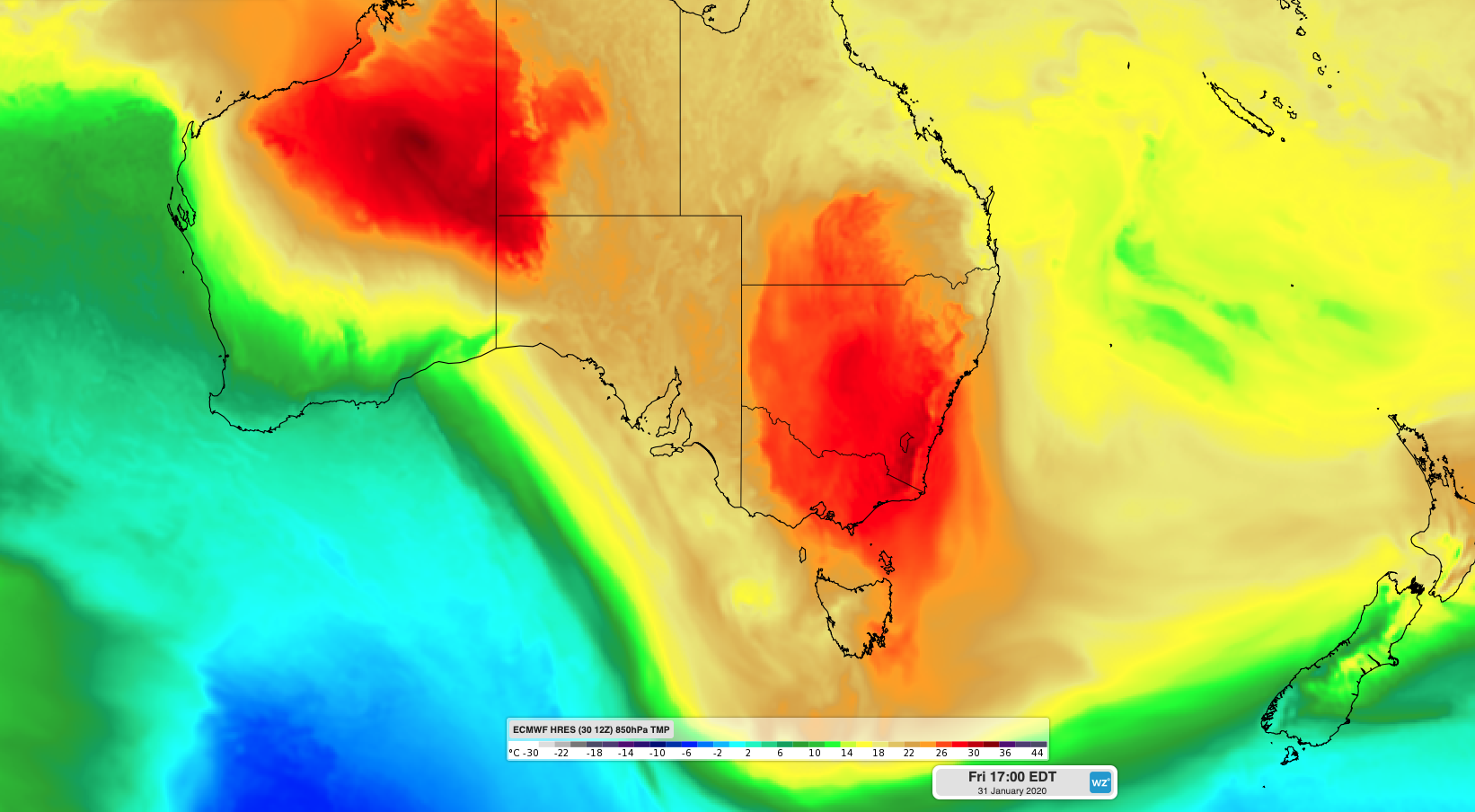 Heat Rain And Storms In Southeastern Australia With Snow On The Way