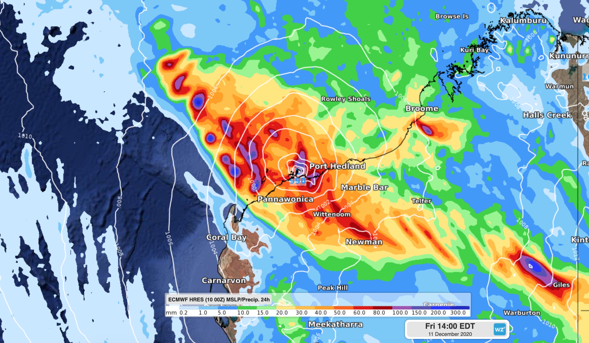 Flooding rain to hit northern WA from Friday