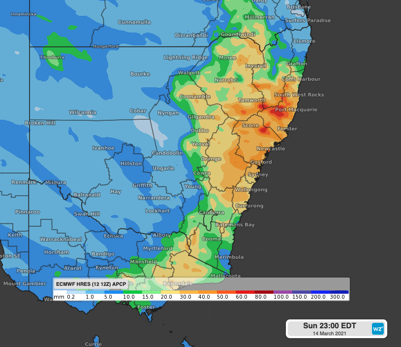 Drenching rain on the way