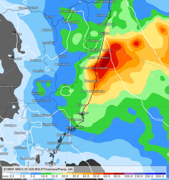 Rain returns to northeastern NSW