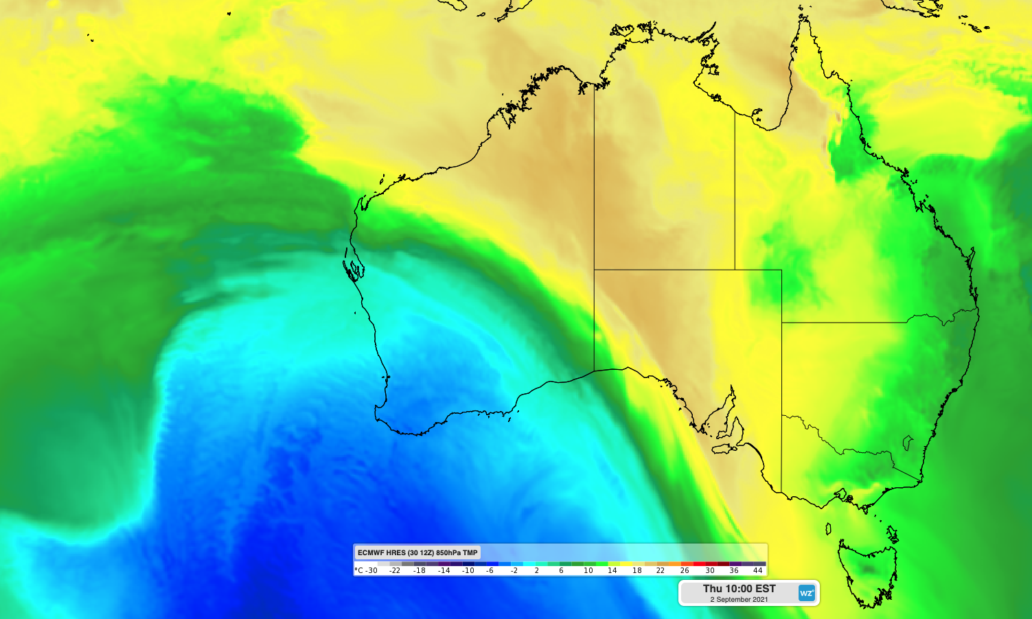 Wintry start to spring in southwestern Australia