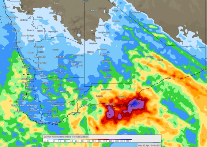 Rain and storms on the way across WA's south