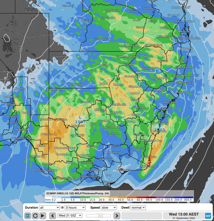 Warm and wet replacing 'cold' and wet over NSW