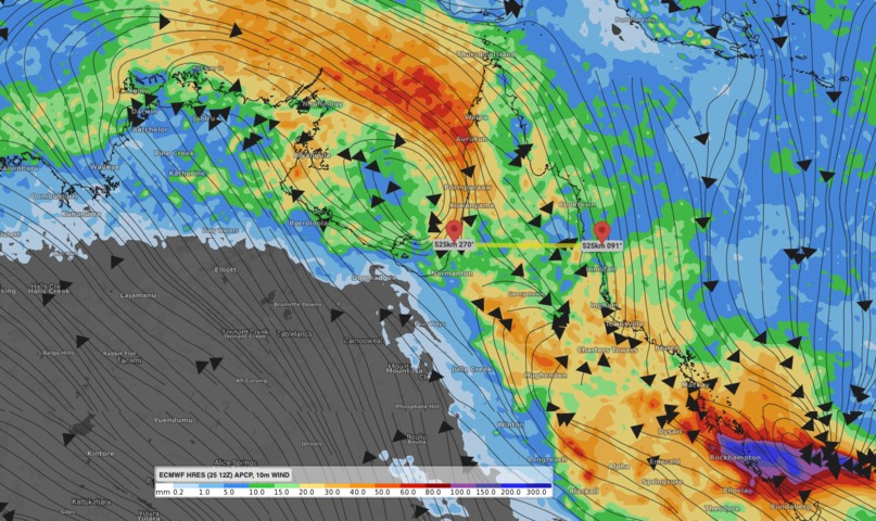 Heavy monsoon rain this week for Queensland