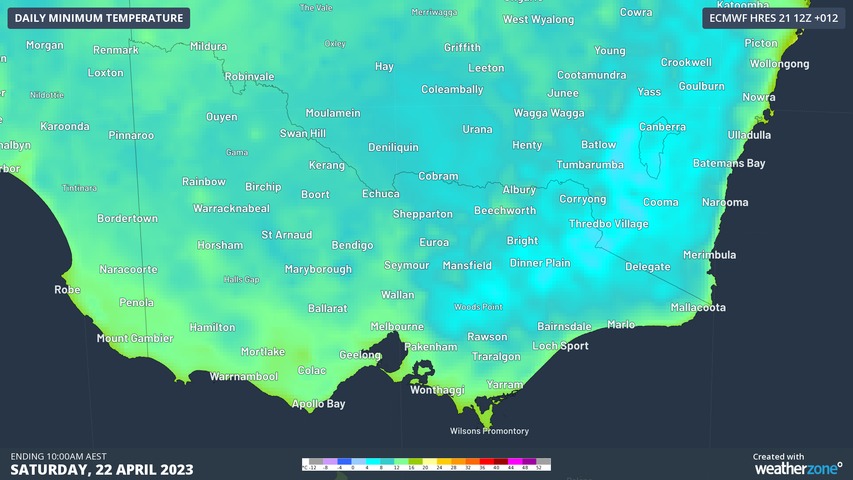 Unusually warm night for parts of Victoria