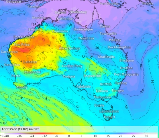 Sydney and Brisbane unbearably muggy