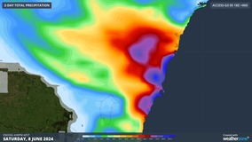 Newcastle Weather Satellite | Weather Images in NSW 128km