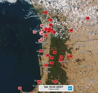 Perth Weather Satellite | Weather Images in WA 128km